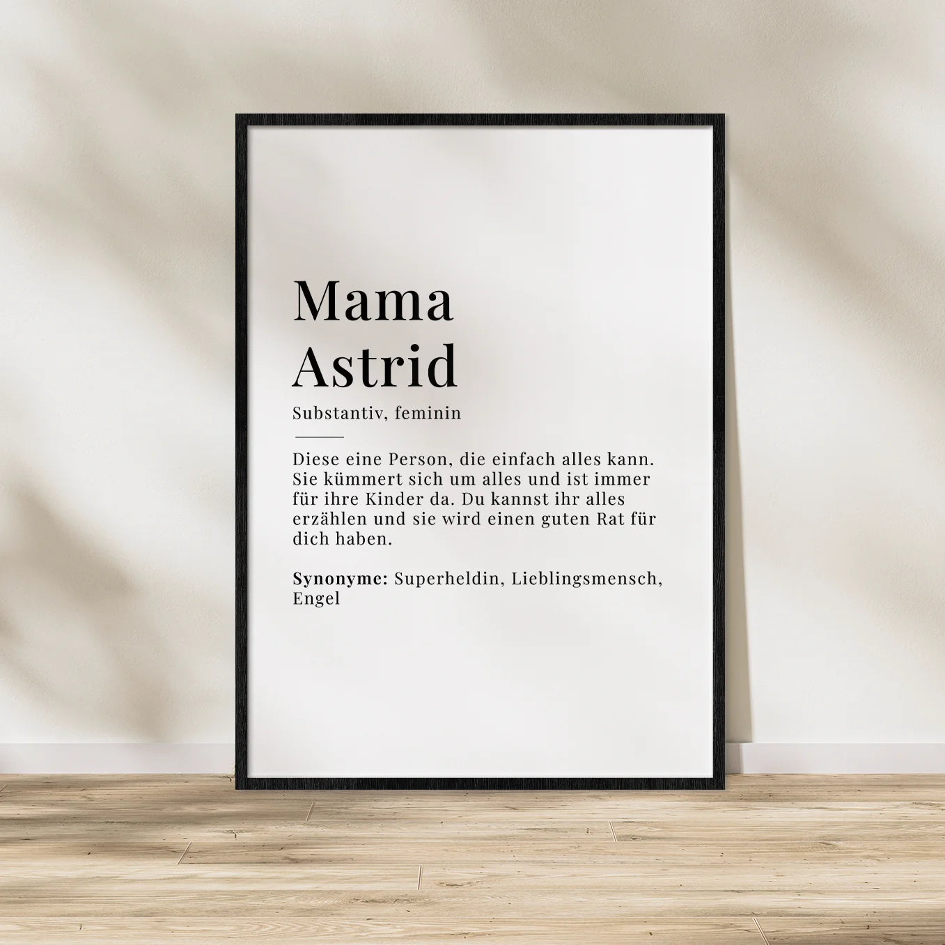 "Mama Definition" - personalized poster for mothers | famwalls
